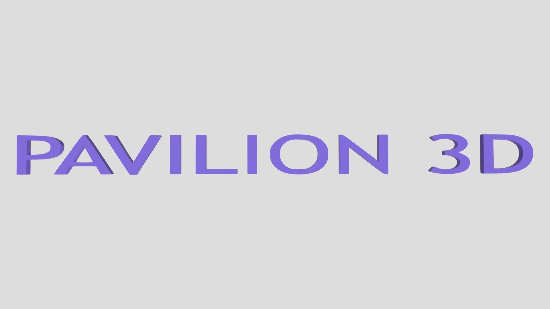 Pavilion 3D text - Download Free 3D model by BgirlKittyEmo [6411ba5 ...