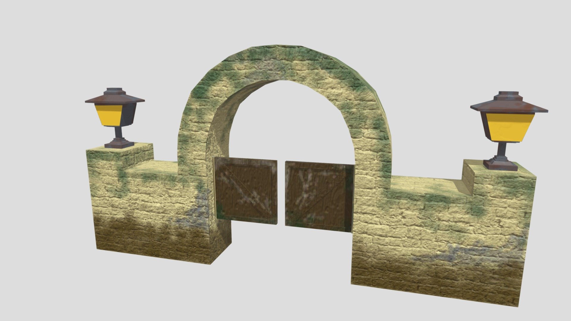 Gate Model - Download Free 3D model by maxielr [6412241] - Sketchfab