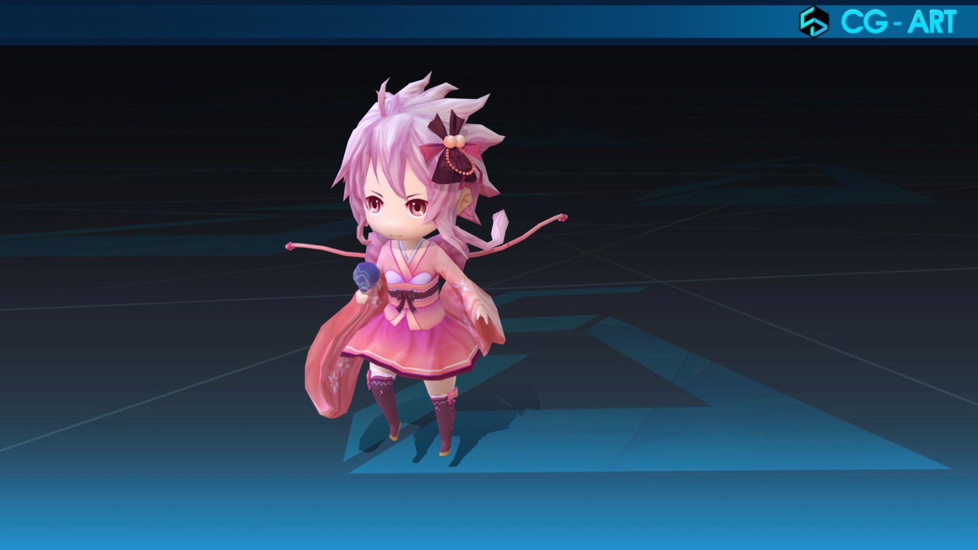 Chibi_Run_run - 3D model by cgart.com (@goart) [641270b] - Sketchfab