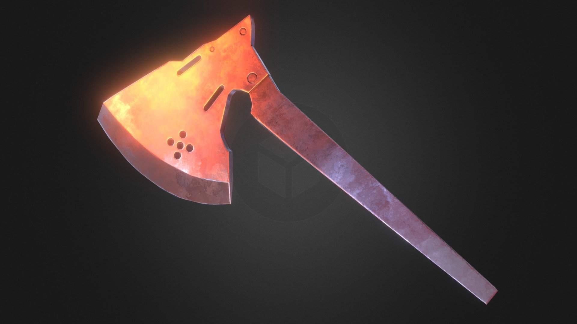 metal hatchet / axe (Kaijuu 8-gou) - Download Free 3D model by ...