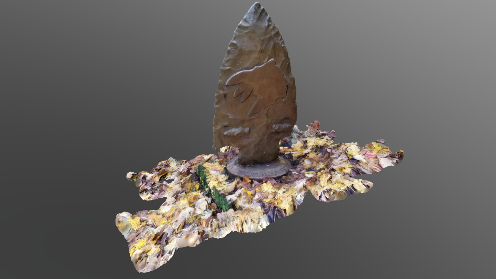 Portage Path Arrowhead monument - 3D model by Jerrad Lancaster ...