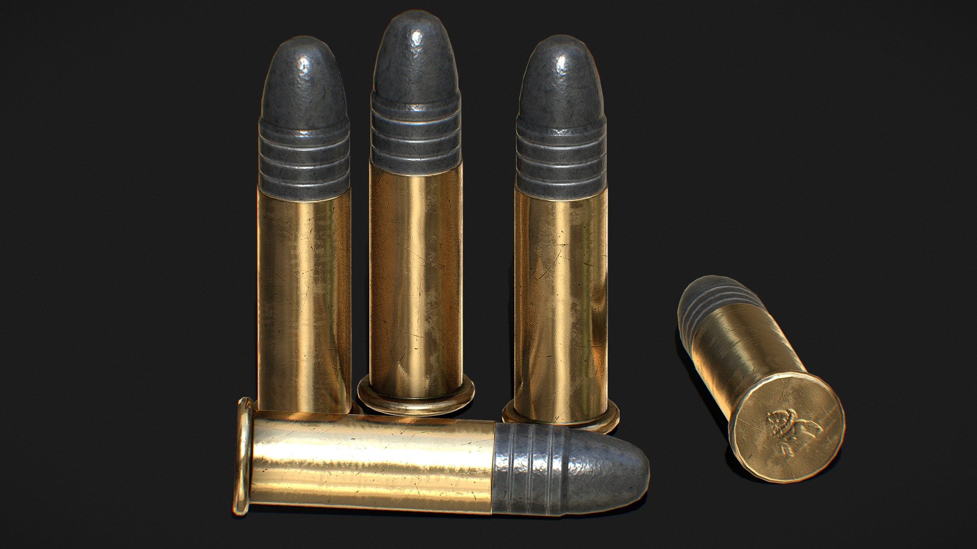 22 LR Rounds. - Download Free 3D model by Lyndschoko [641865e] - Sketchfab