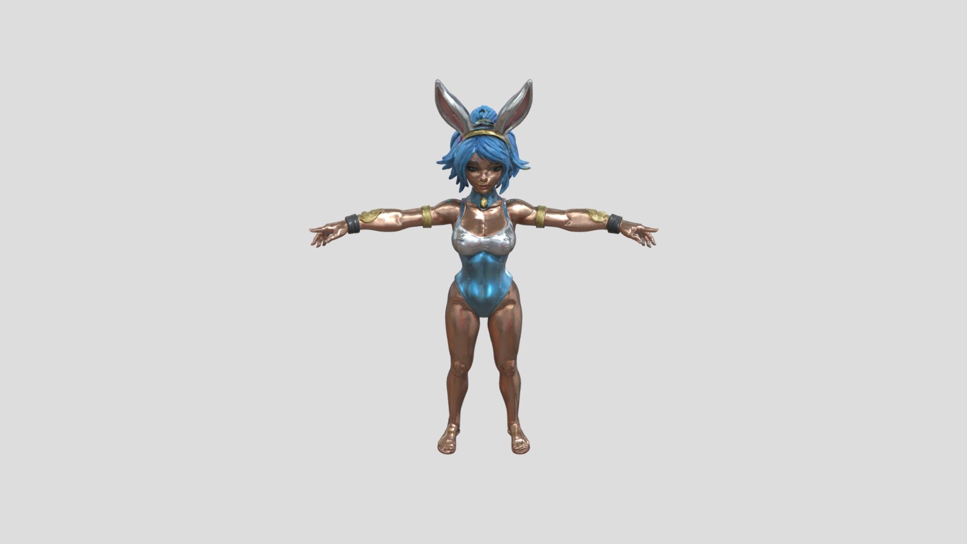 Bunny Warrior - Download Free 3D model by dmttr (@dmattar) [6419c99 ...