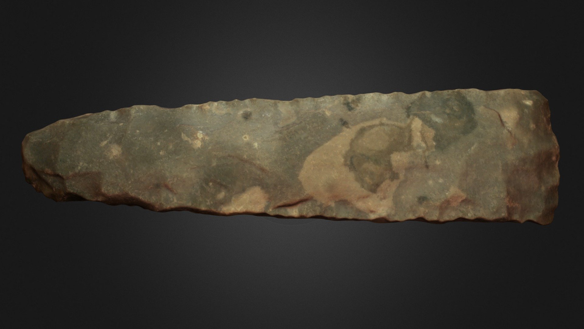 DANISH FLINT CELT - 3D model by LakeheadAnthropology [641acc7] - Sketchfab