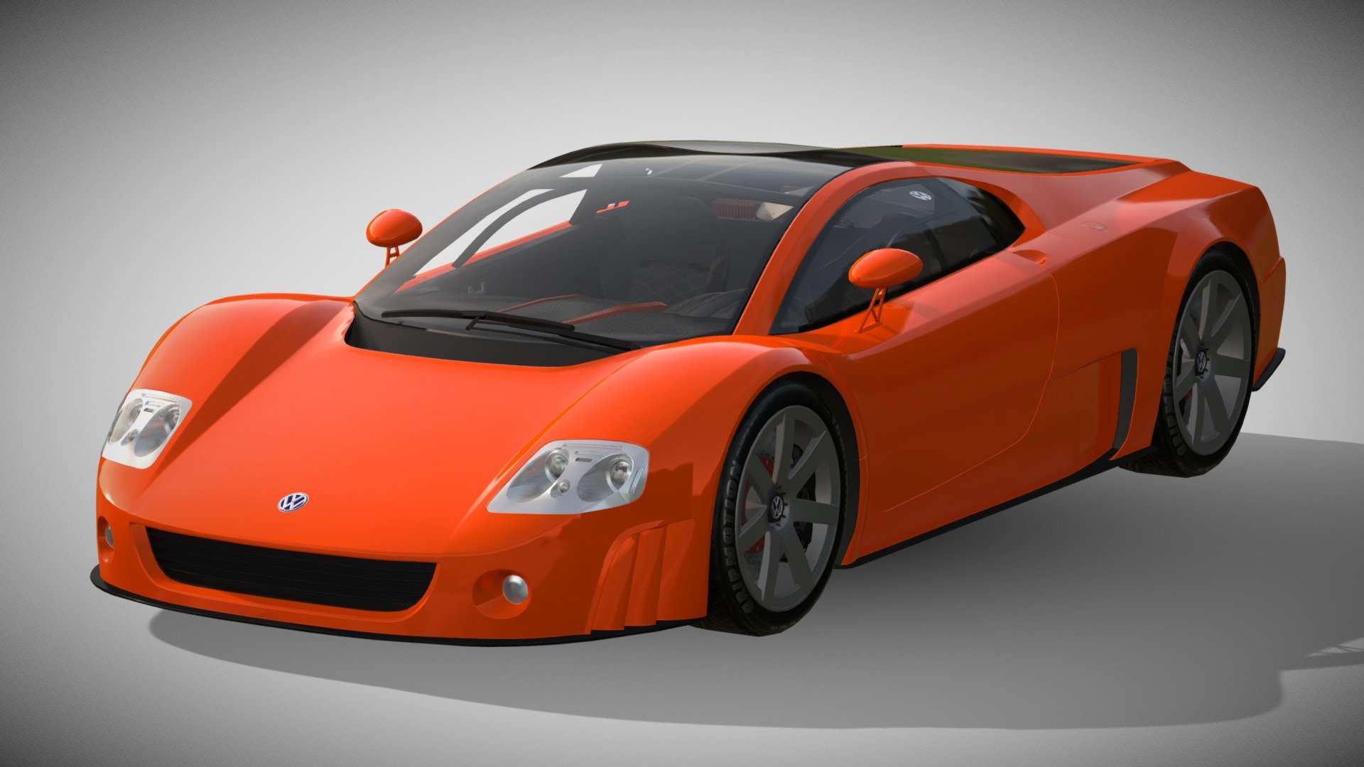 2001 Volkswagen W12 Nardo Coupe Concept - Download Free 3D model by ...
