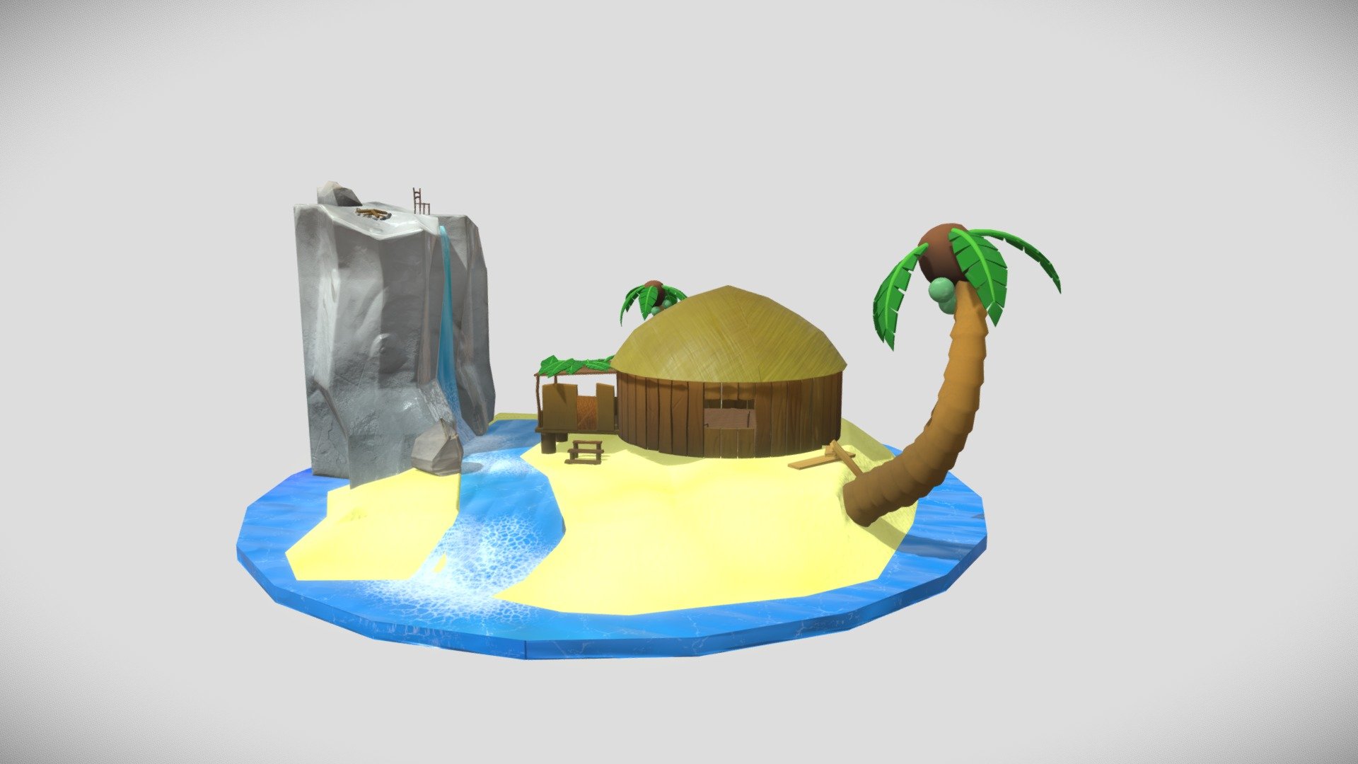 Oasis Isle - 3D model by Nathan BAGARRY (@iXiwar) [641f4f5] - Sketchfab