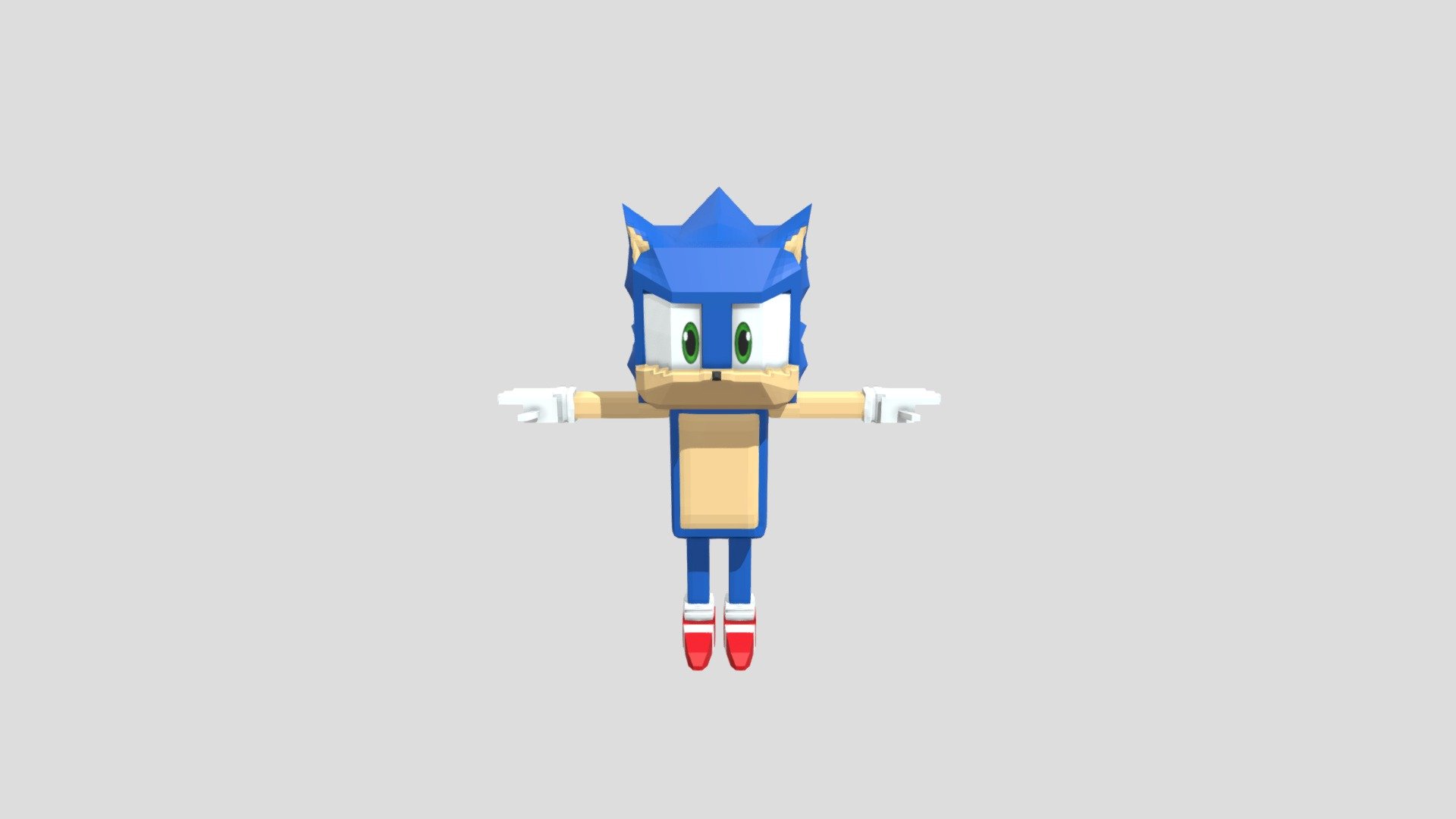 Sonic Low Poly rigged - Download Free 3D model by Butyrin Roman ...