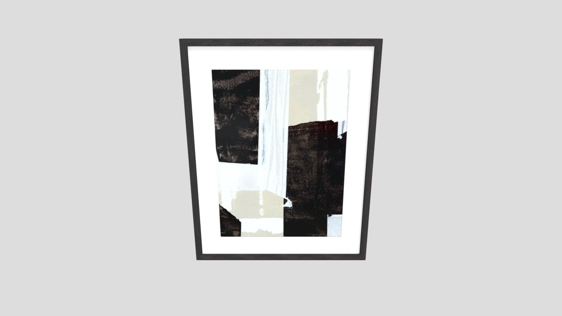 Framed picture - Neutral Intersect - Black frame - Buy Royalty Free 3D ...