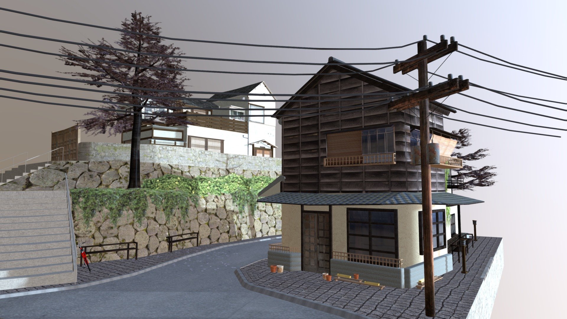 Cityscene Kyoto - 3D model by Kübra Taskin (@TaskinKubra) [6425e21 ...