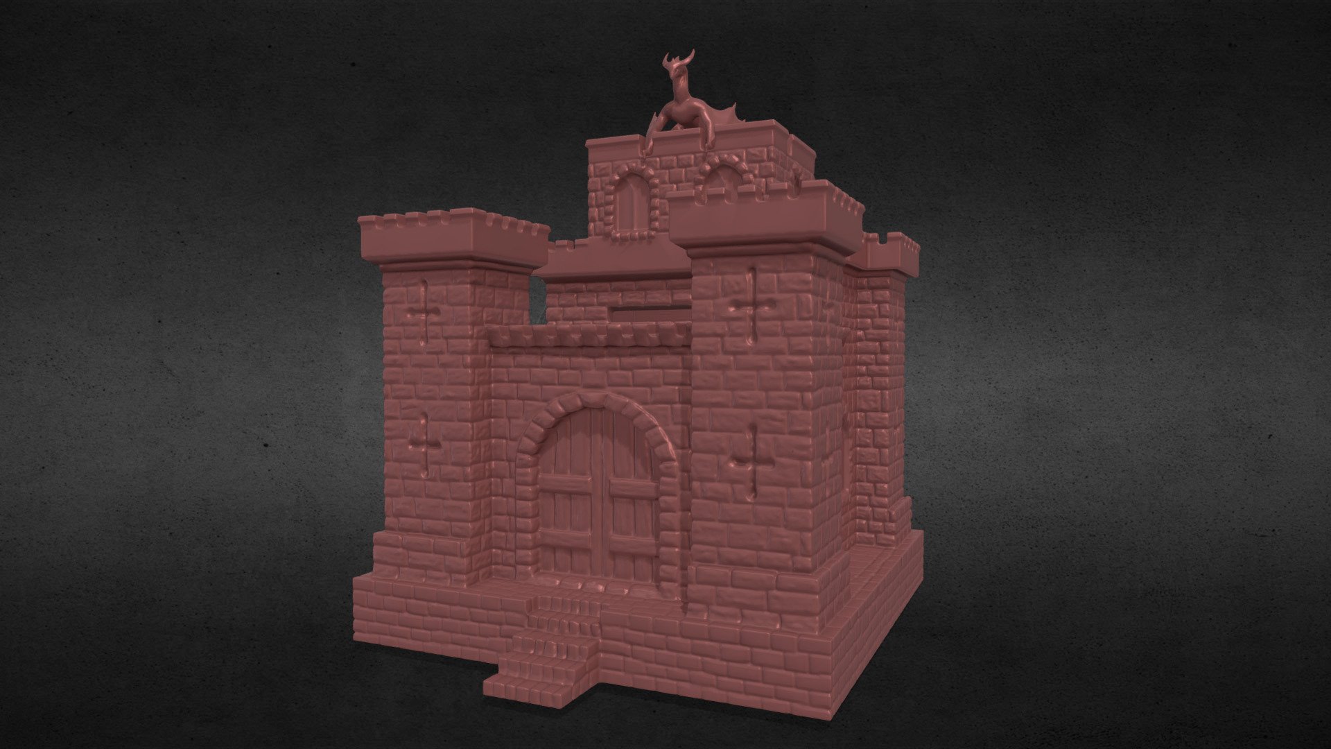 3D Printable Castle piggy bank - 3D model by Florian Sigl ...