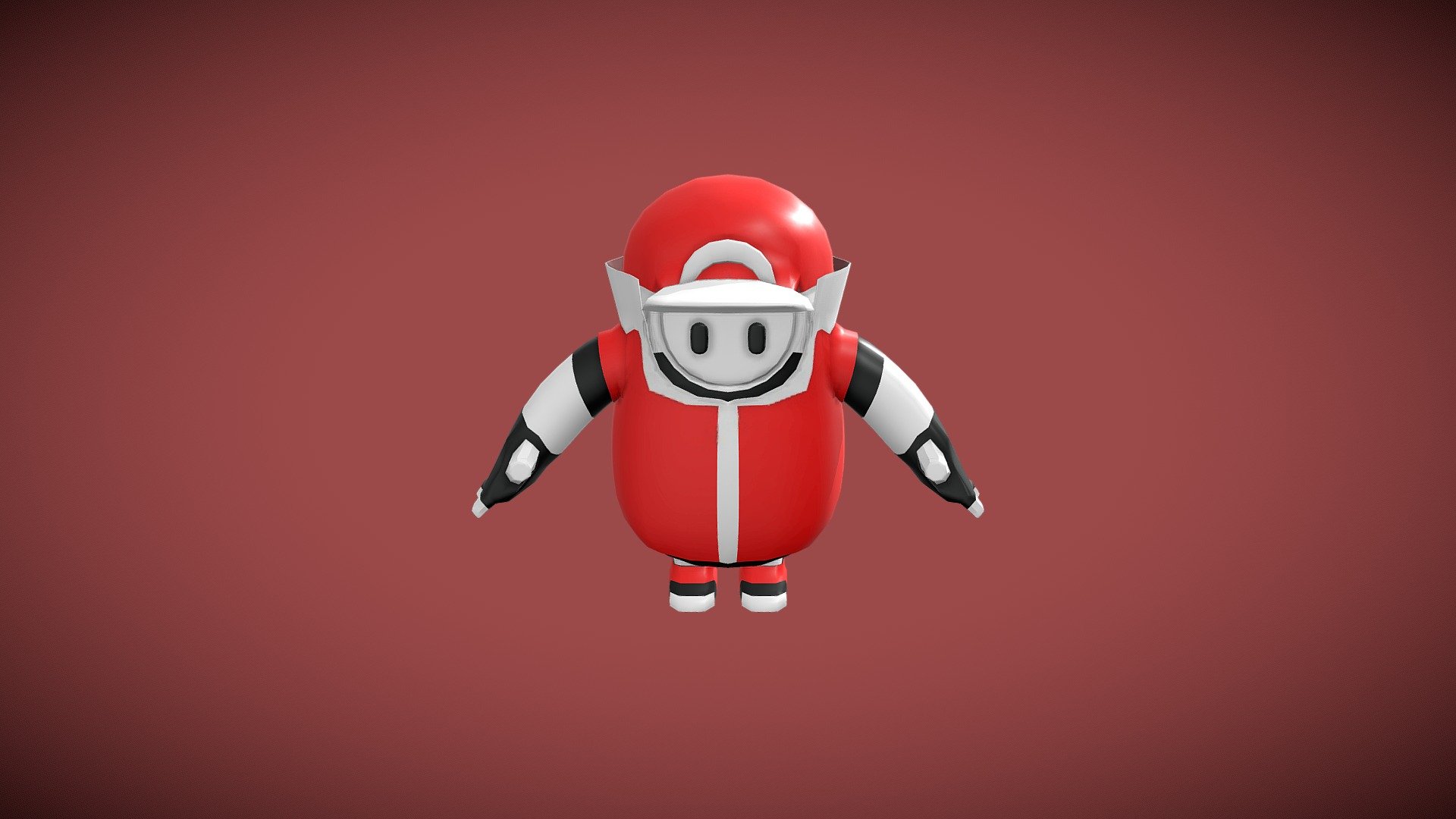 Red Fall Guys Skin - 3D model by raulvitor25 [64293ba] - Sketchfab