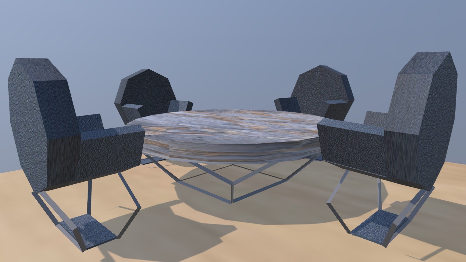 Table and Chair Set Project (Origami Inspired) - 3D model by sienagucci ...