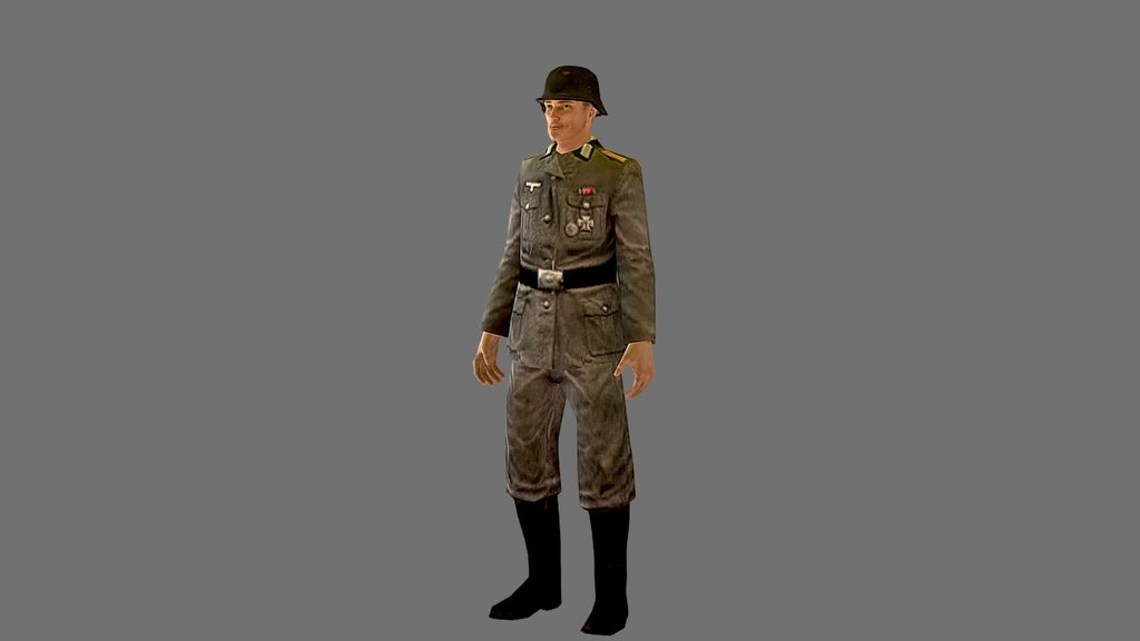 German World War 2 Soldier - 3D model by cautious [642c18f] - Sketchfab