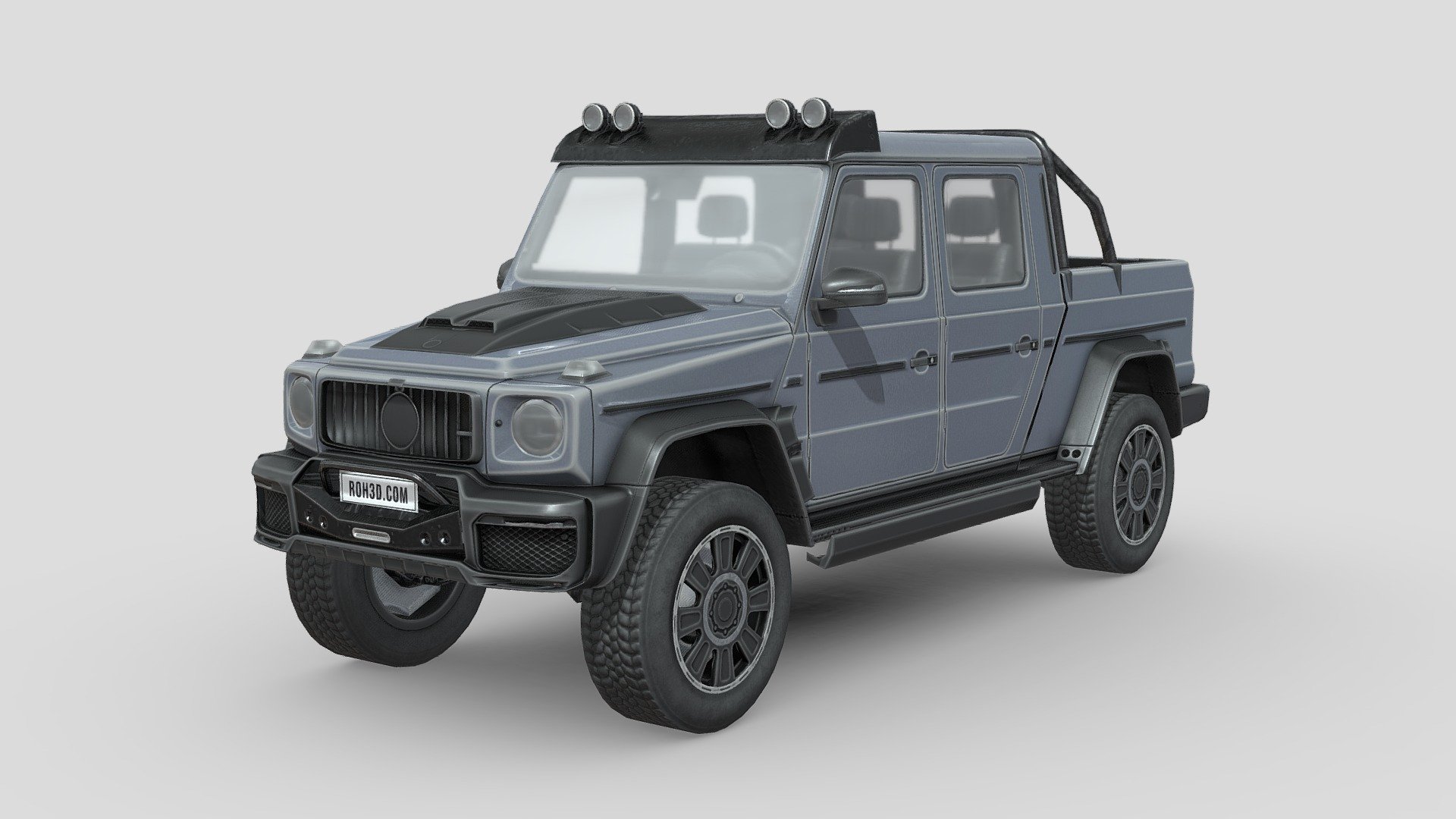 Low Poly Car - Brabus 800 XLP - Buy Royalty Free 3D model by ROH3D ...