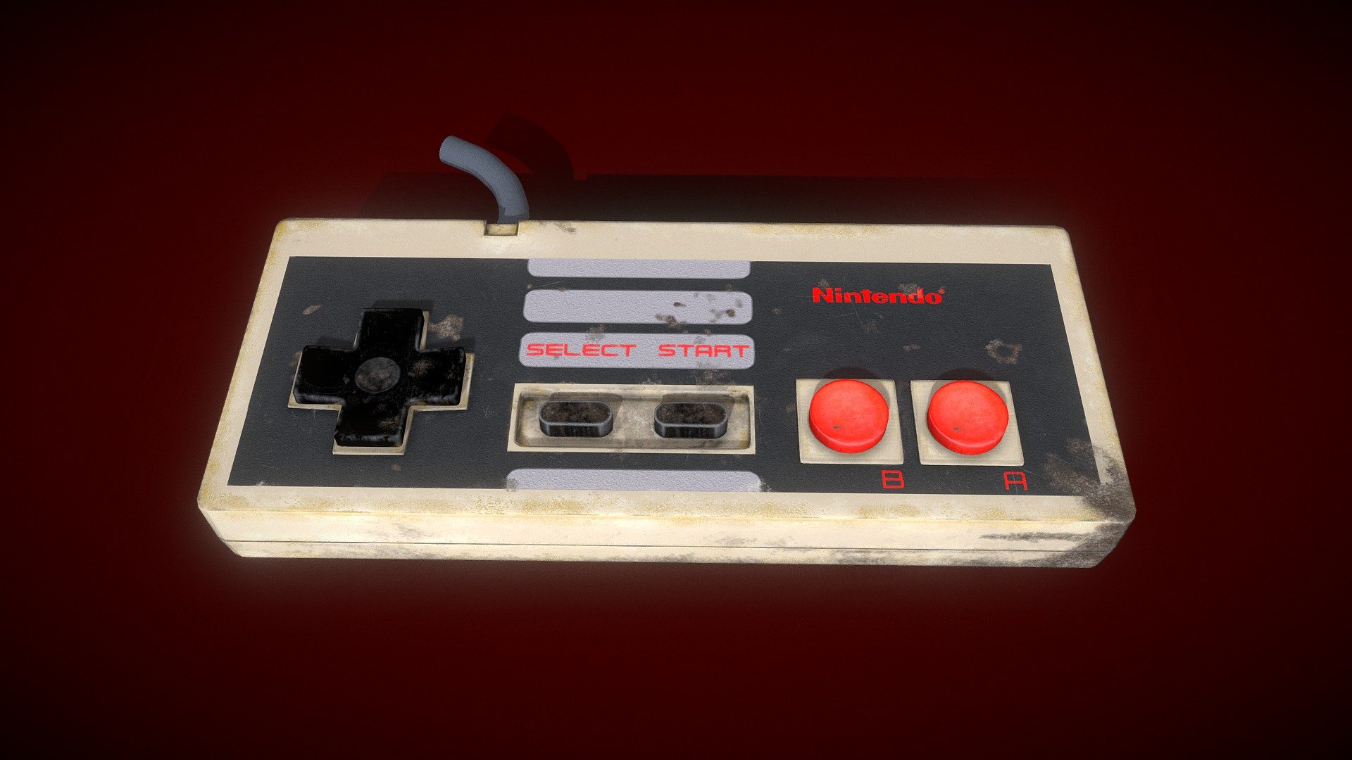 NES_Controller_grimy - 3D model by TaylorB04 [642d431] - Sketchfab