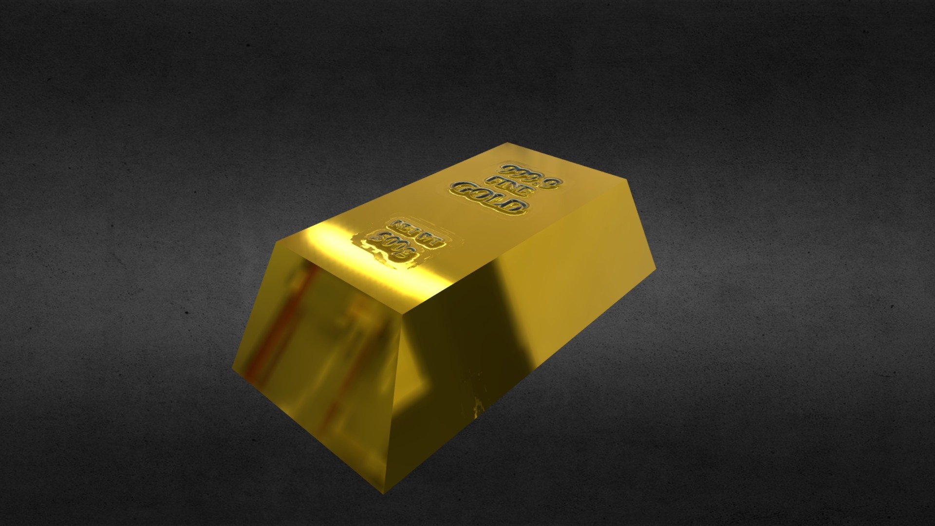Gold Bar - 3D model by Patel Gaming Projects (@PatelGamingPrjs ...
