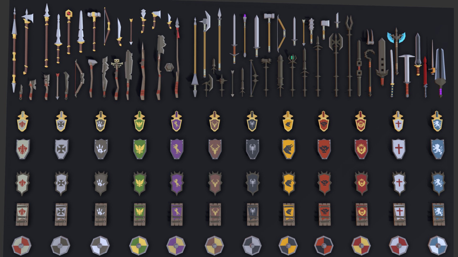 Simple Fantasy Weapons - Buy Royalty Free 3D model by Synty Studios ...