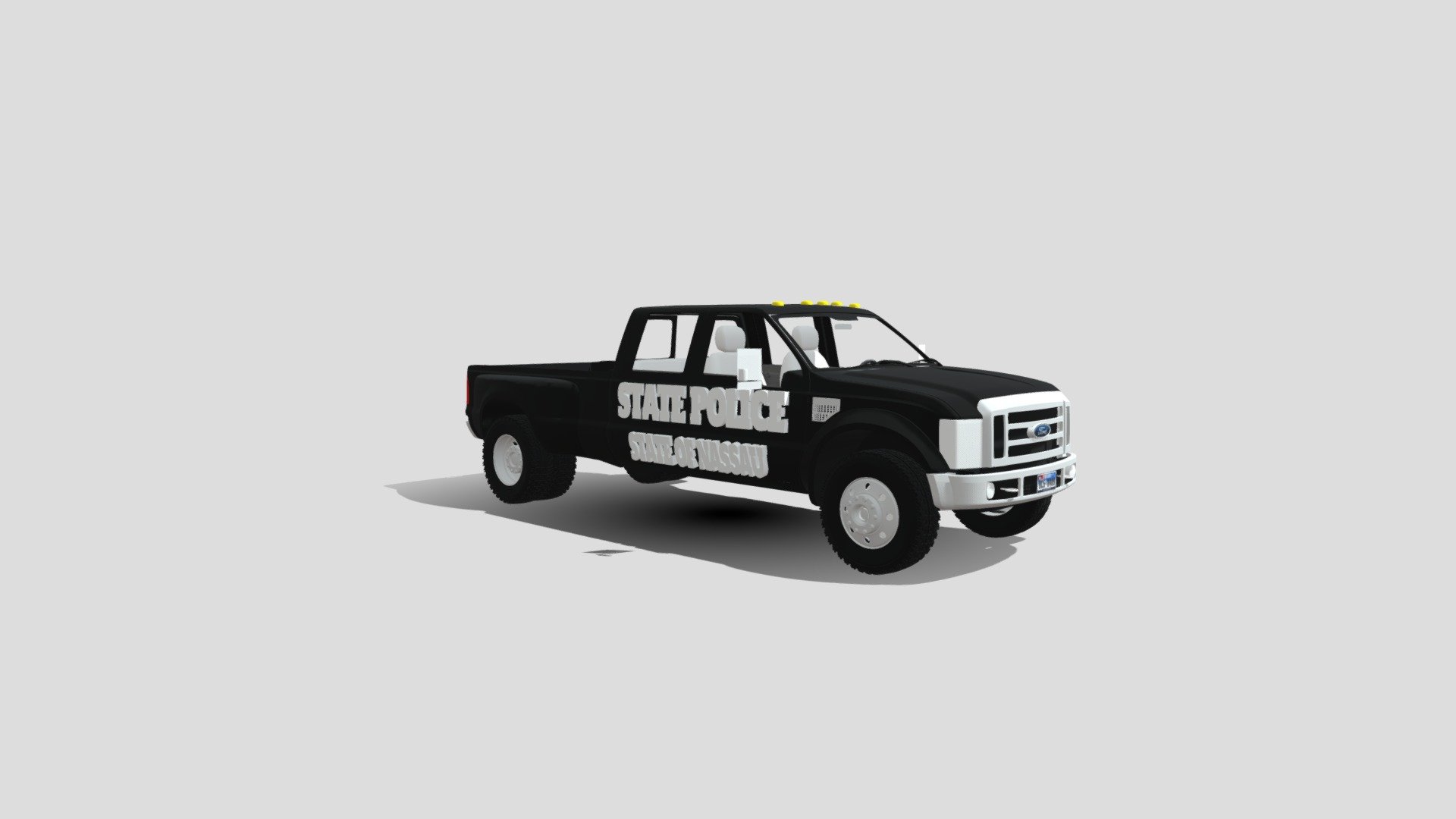 Ford F350 STATE POLICE- Dually - Download Free 3D model by David ...