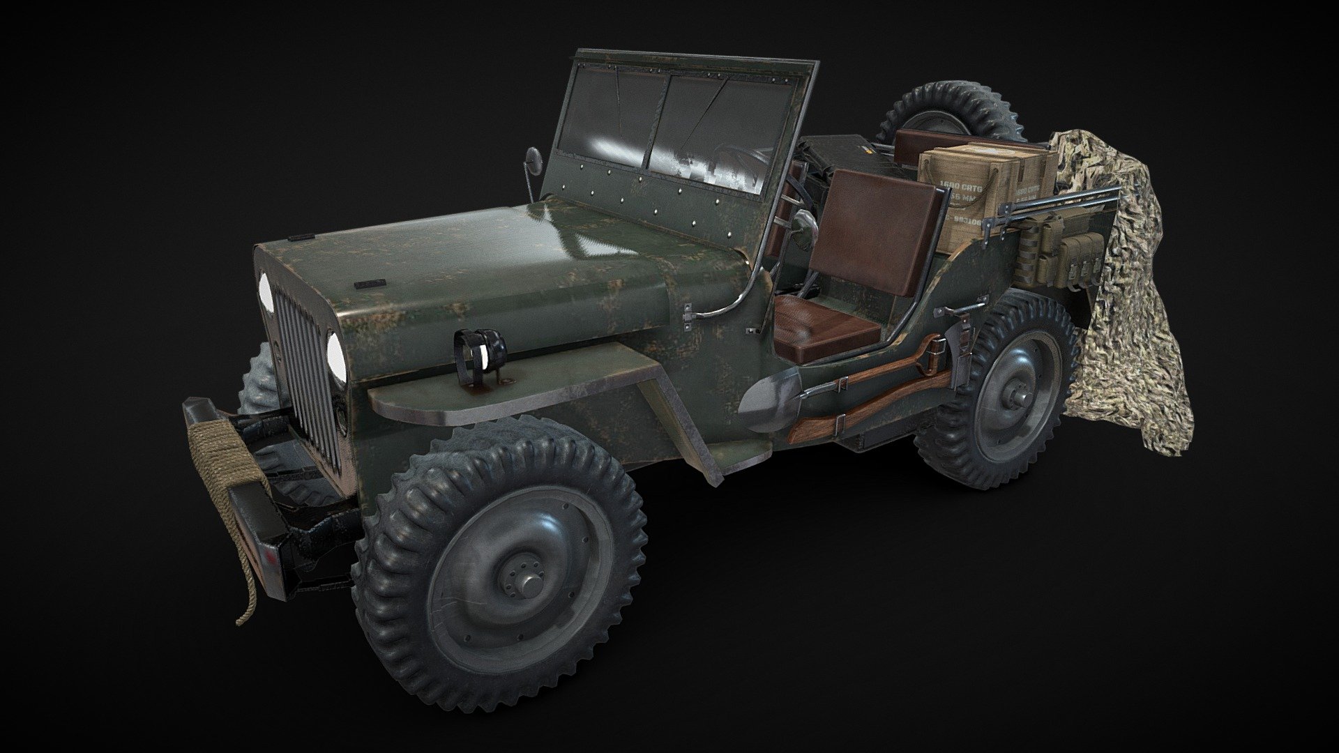 Military Jeep - Download Free 3D model by Neslihan Çakmak ...