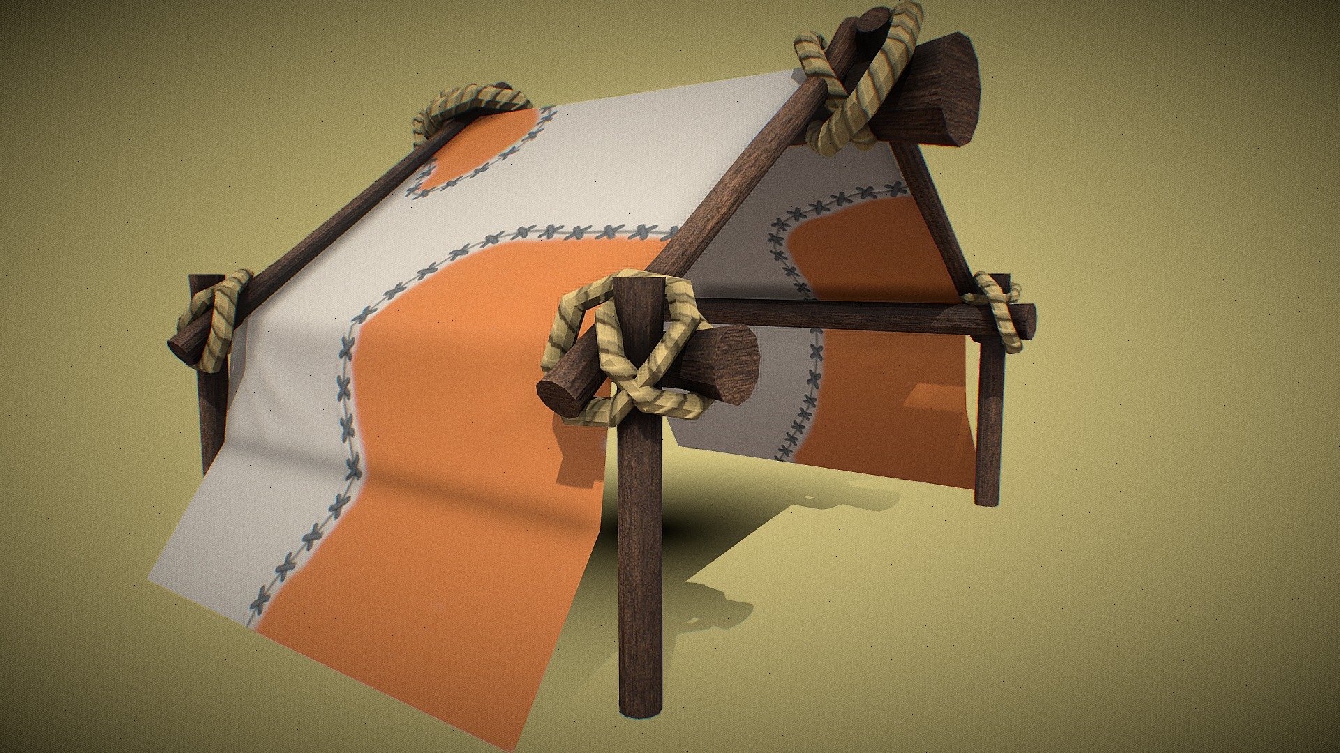 Stylized Tent - Buy Royalty Free 3D model by NebulaLLC [6431857 ...