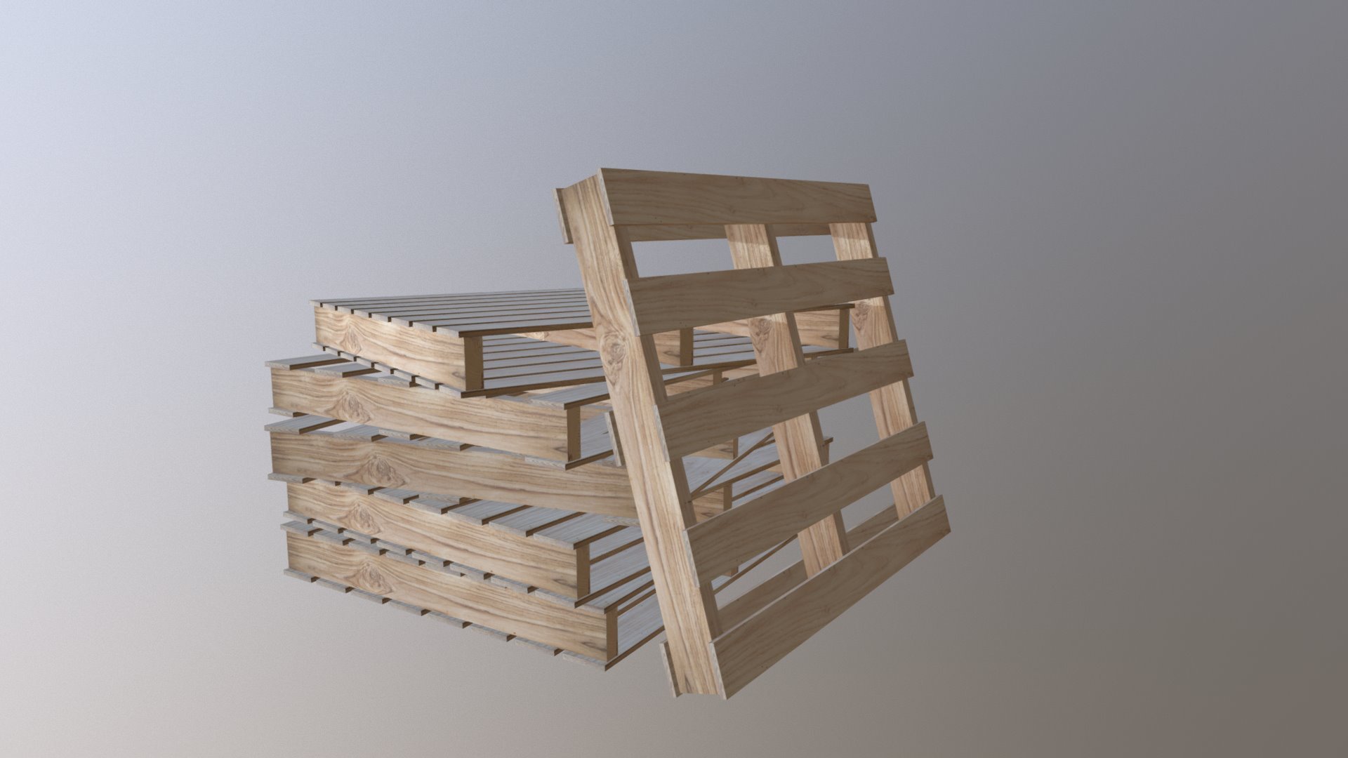 Pallet Stack - 3D model by zogorman [643339a] - Sketchfab