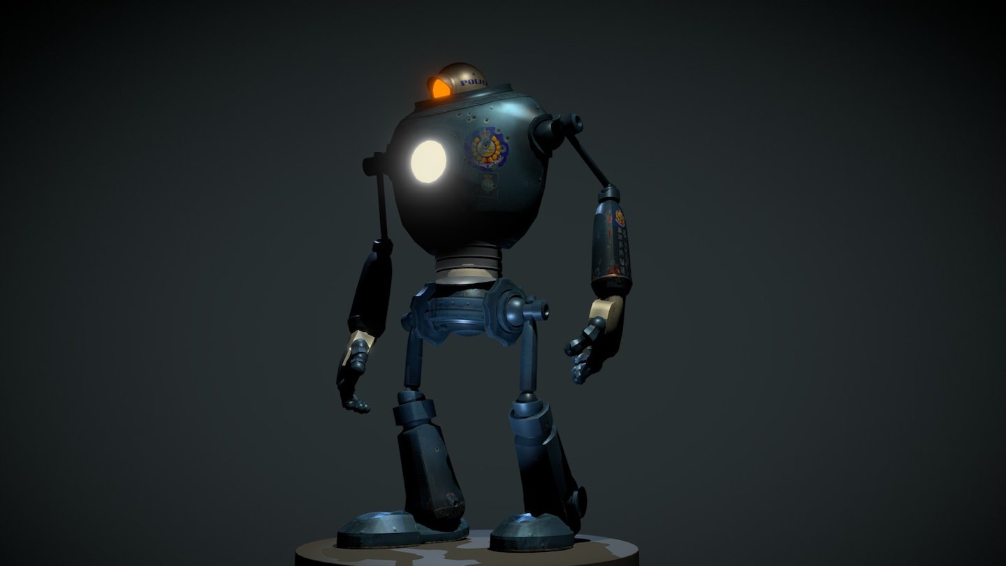 RoboPolice - Download Free 3D model by ilasolomon [643353e] - Sketchfab