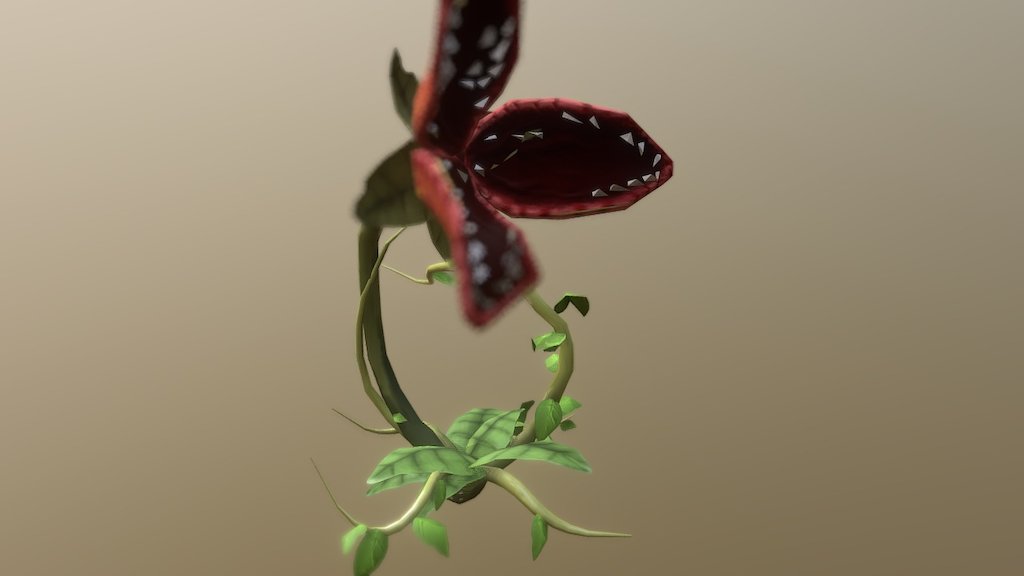 Plant monster - low poly game model - 3D model by kobbart [64336b3 ...