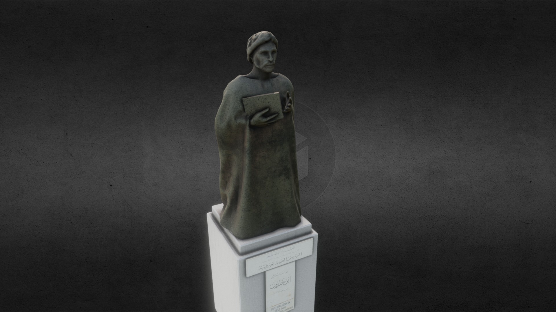 Ibn Khaldun statue - 3D model by Gabriel Geerts (@ggeerts) [6434803 ...