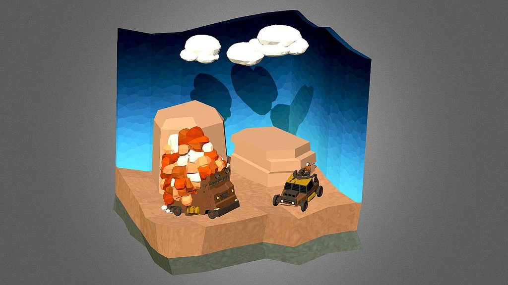 Junk trader scene - 3D model by Kybernesis [64369cb] - Sketchfab