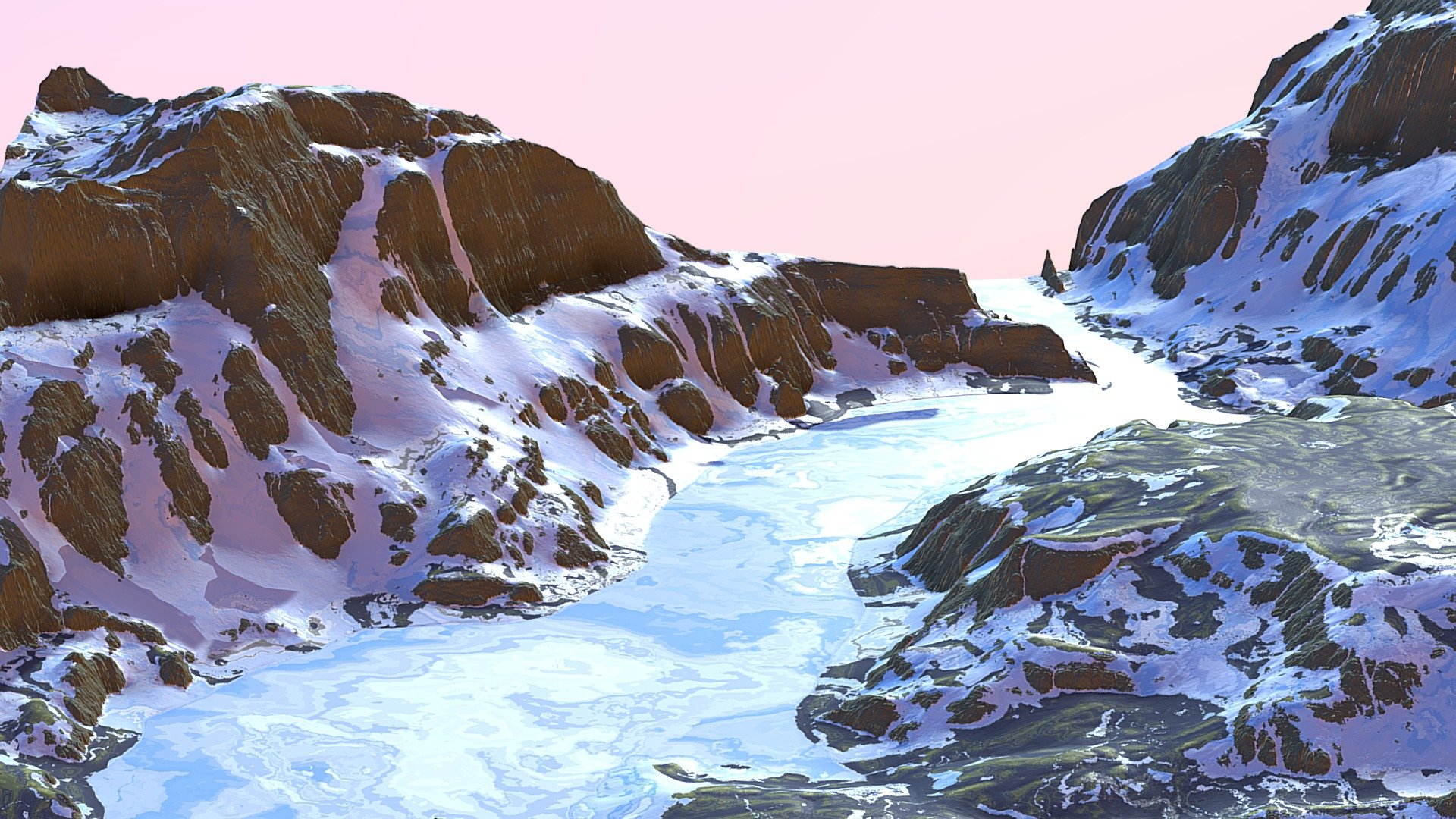 Frozen River - Buy Royalty Free 3D model by Foto Retina (@ferret ...