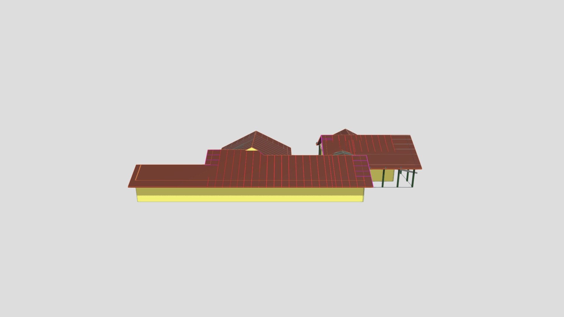 10-303TD1 Trusses and rafters - 3D model by MBPrefab [643b776] - Sketchfab