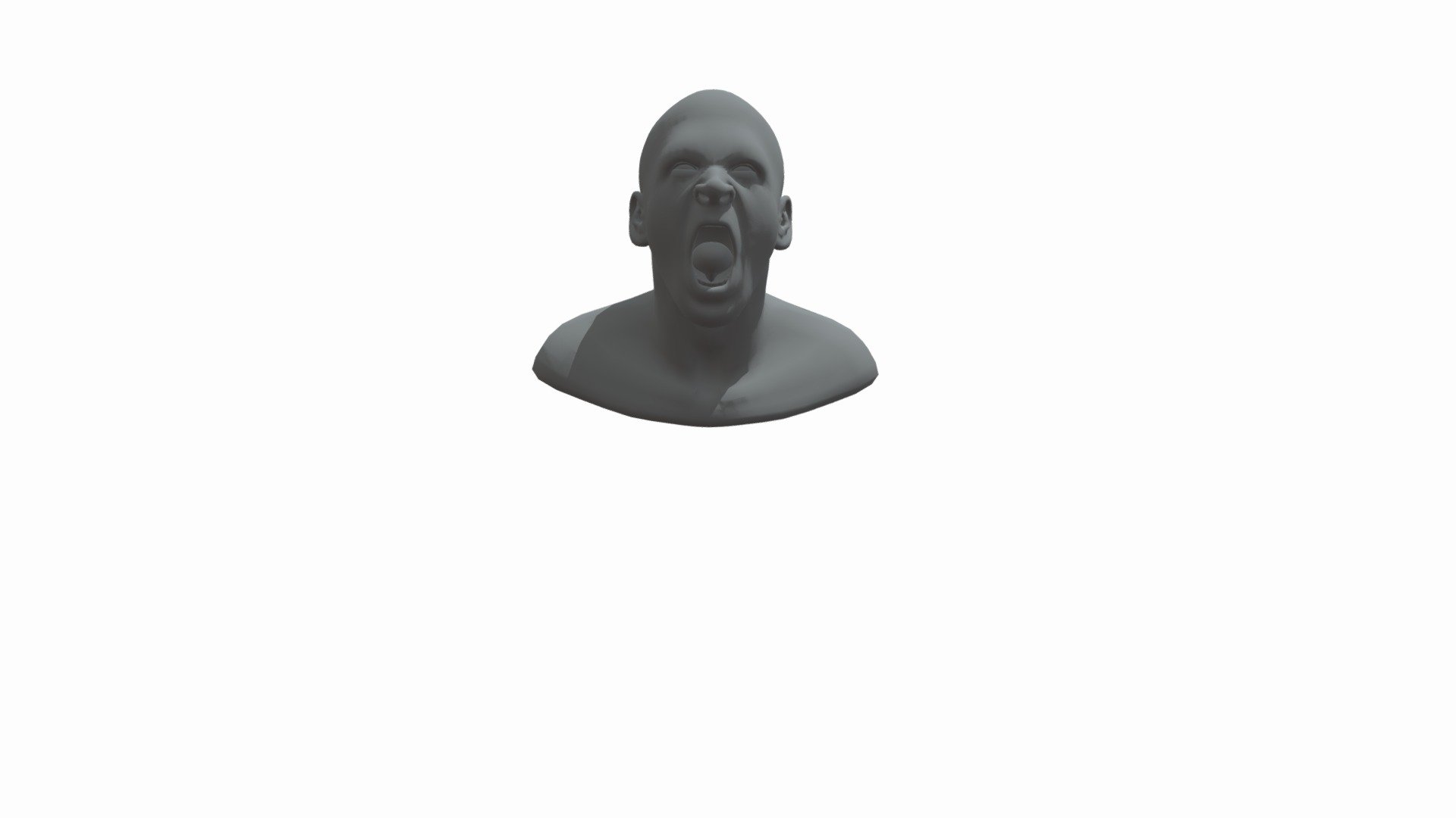 EvilScreamingManFace - 3D model by MBD_MI [643c0aa] - Sketchfab