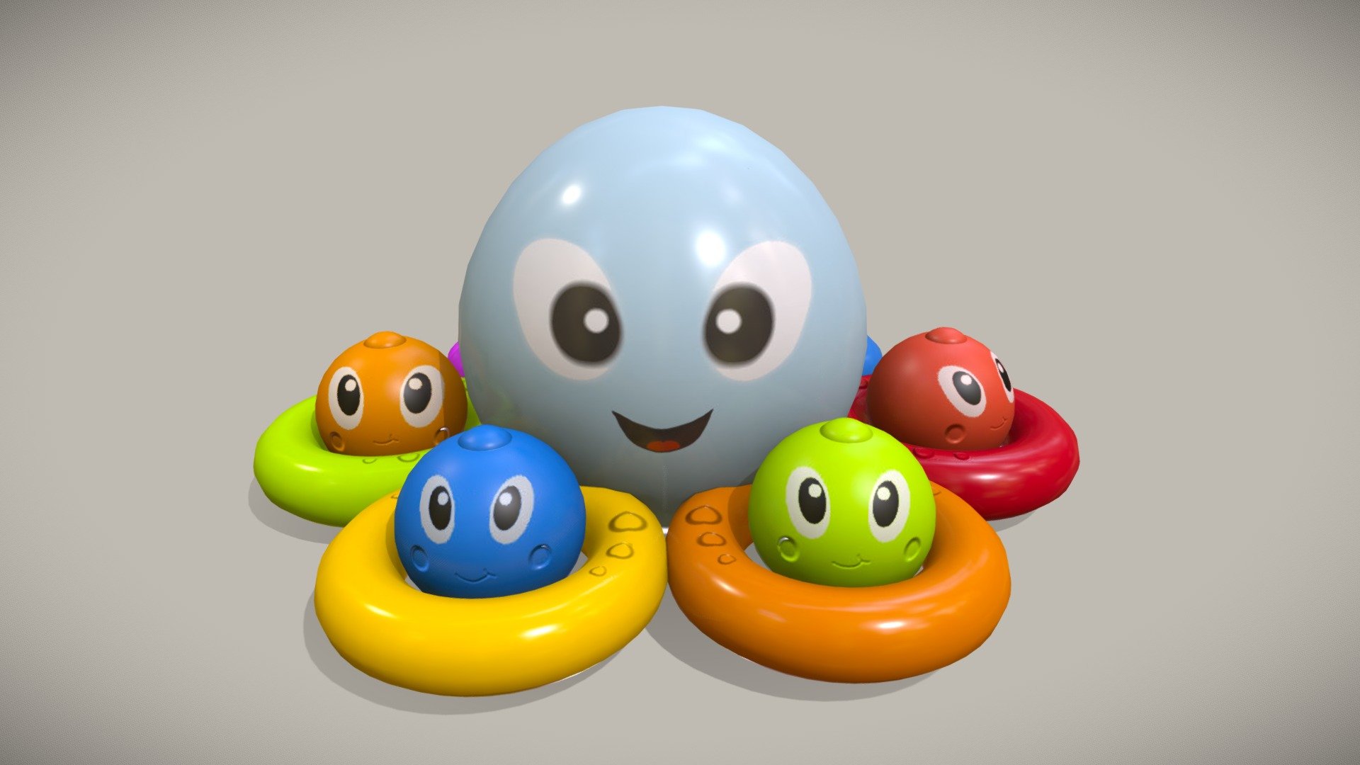 Octopus Toy - Download Free 3D model by marzipanne [643dfd7] - Sketchfab