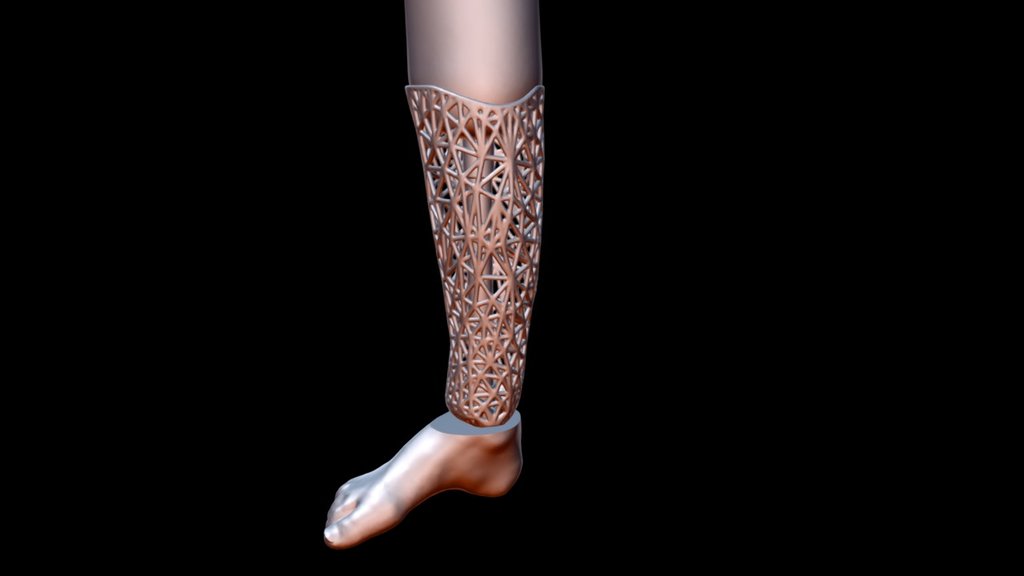 # 050 Leg Prosthetic - 3D model by makerof3d [64407f0] - Sketchfab