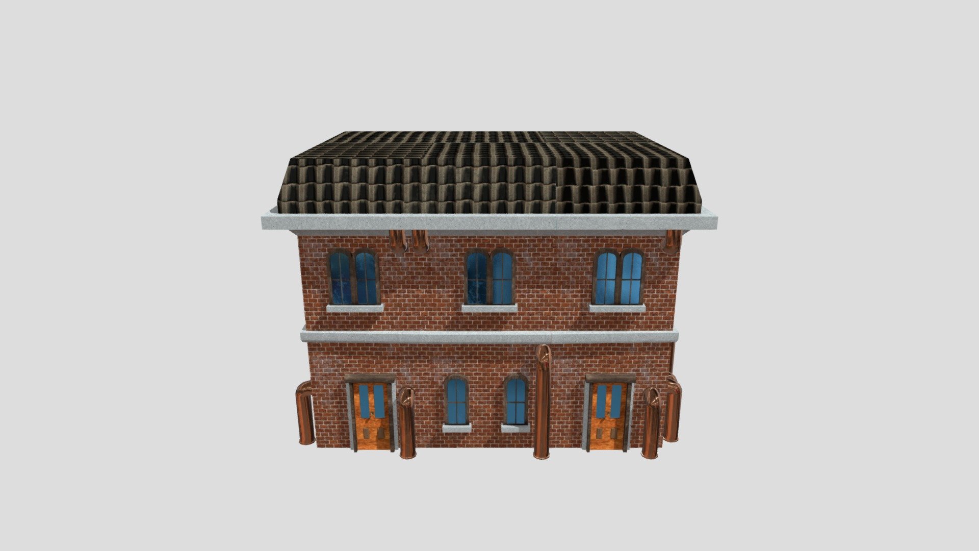 Steampunk_House_01 - 3D model by sklingler [6440edb] - Sketchfab