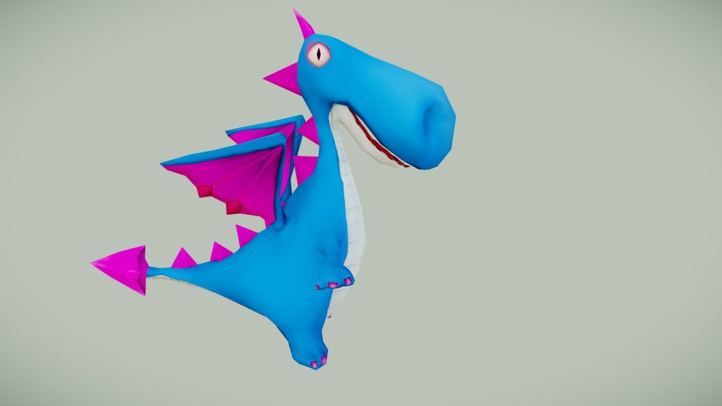 Dino mobile game character [animated] - 3D model by John (@john3ds ...