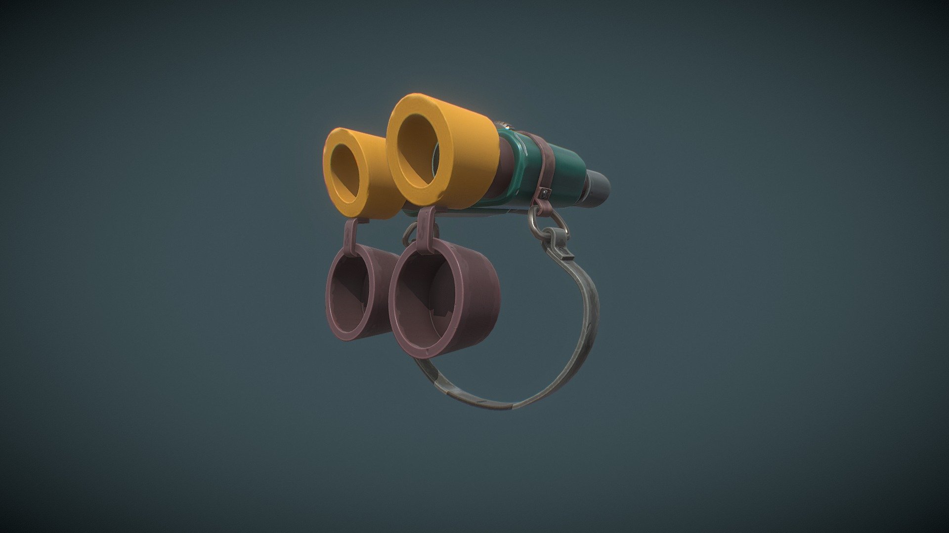 Stylized binoculars for the game. Free! - Download Free 3D model by ...