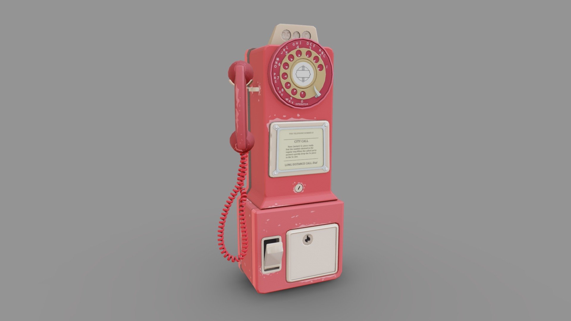 British Telephone | Lowpoly - Buy Royalty Free 3D model by Render ...