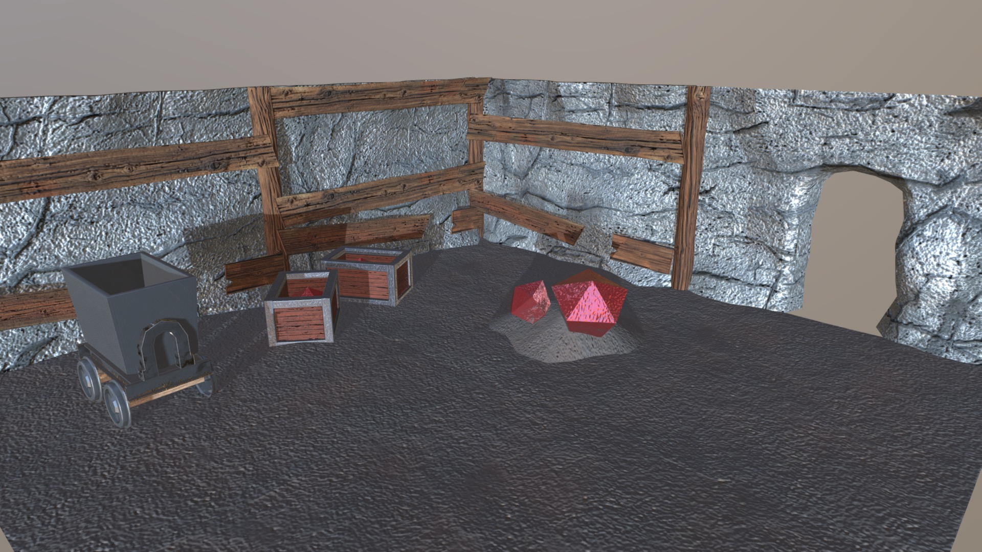 Modular Mine Set - 3D model by LanphearArt [6445b5a] - Sketchfab