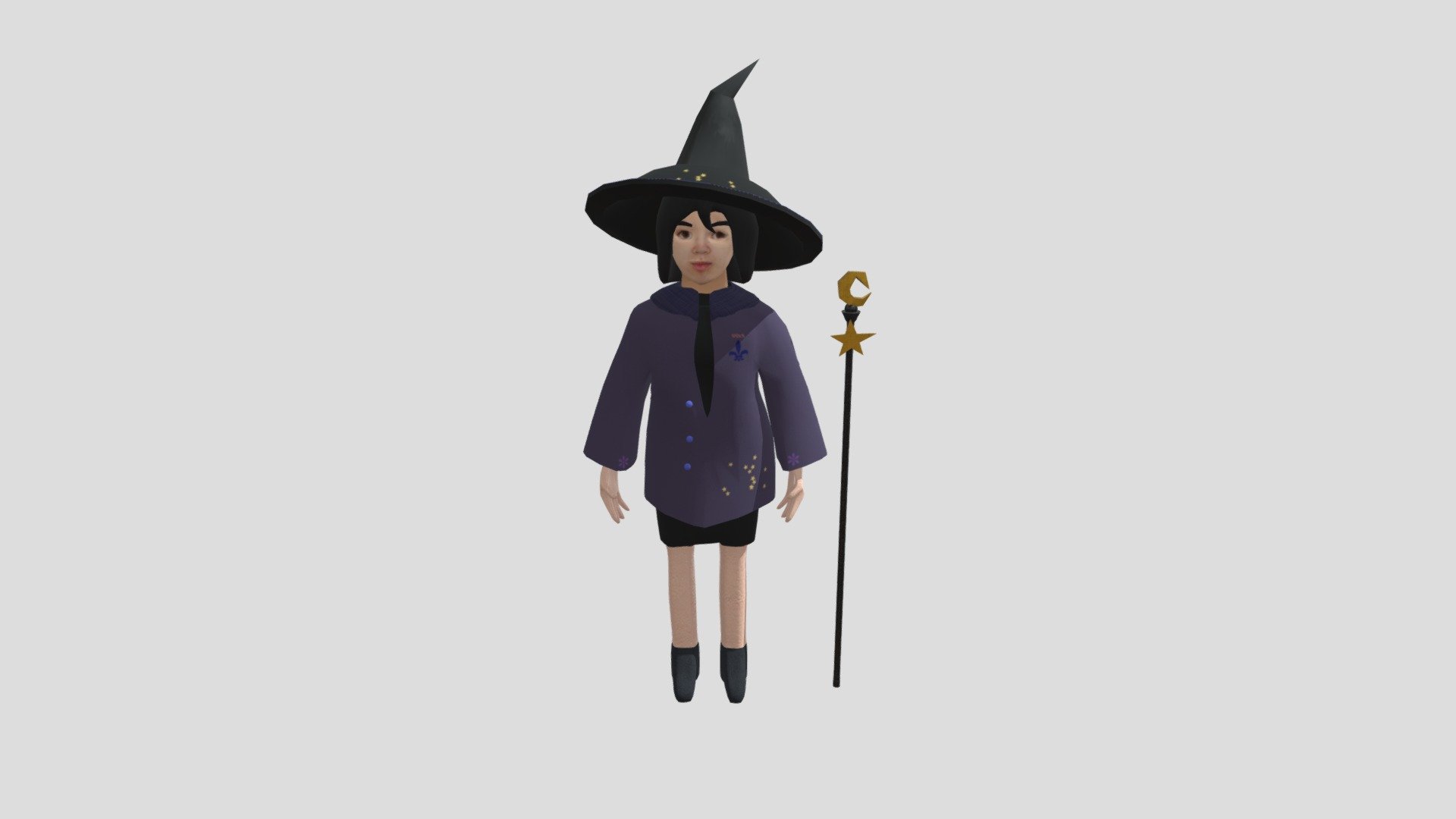Witch Character - 3D model by shiijiee [644a9dd] - Sketchfab