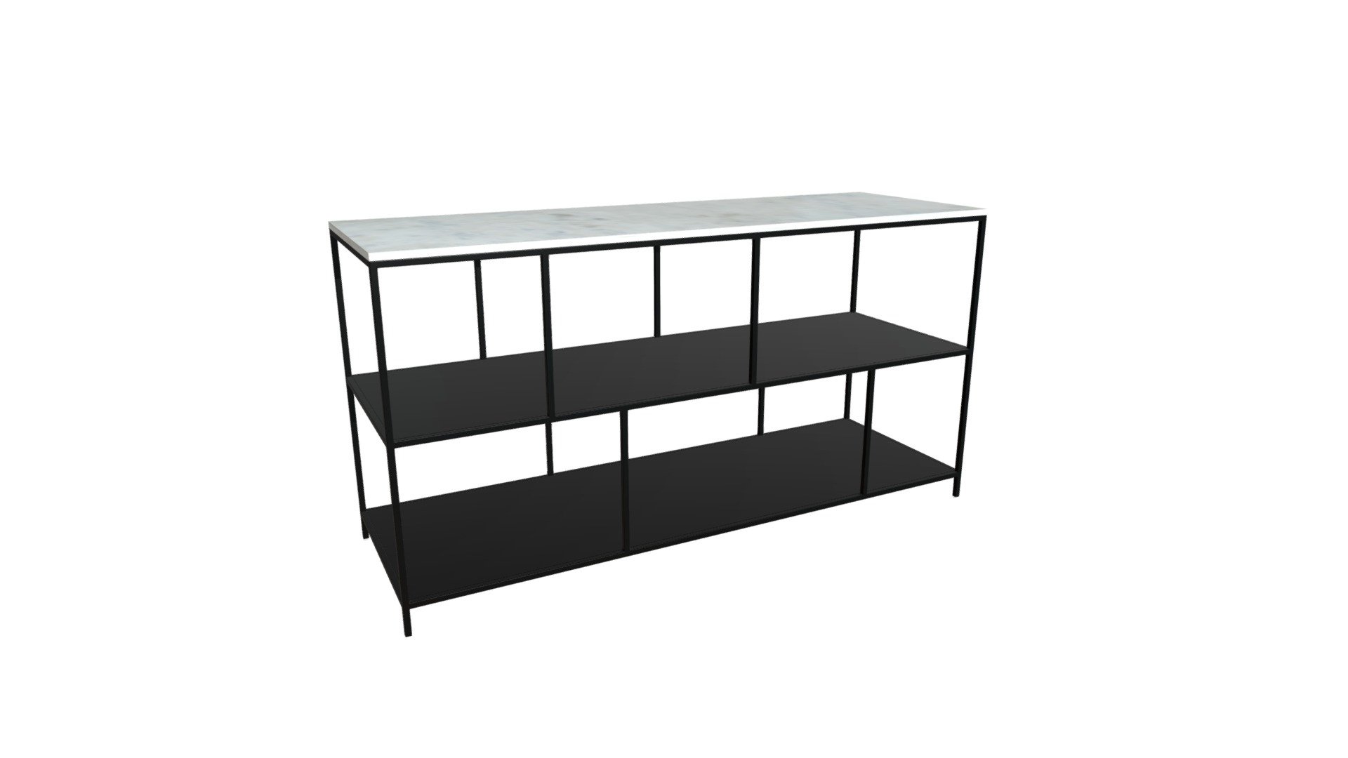 Singularity Console Table White & Black - 109487 - 3D model by Zuo ...