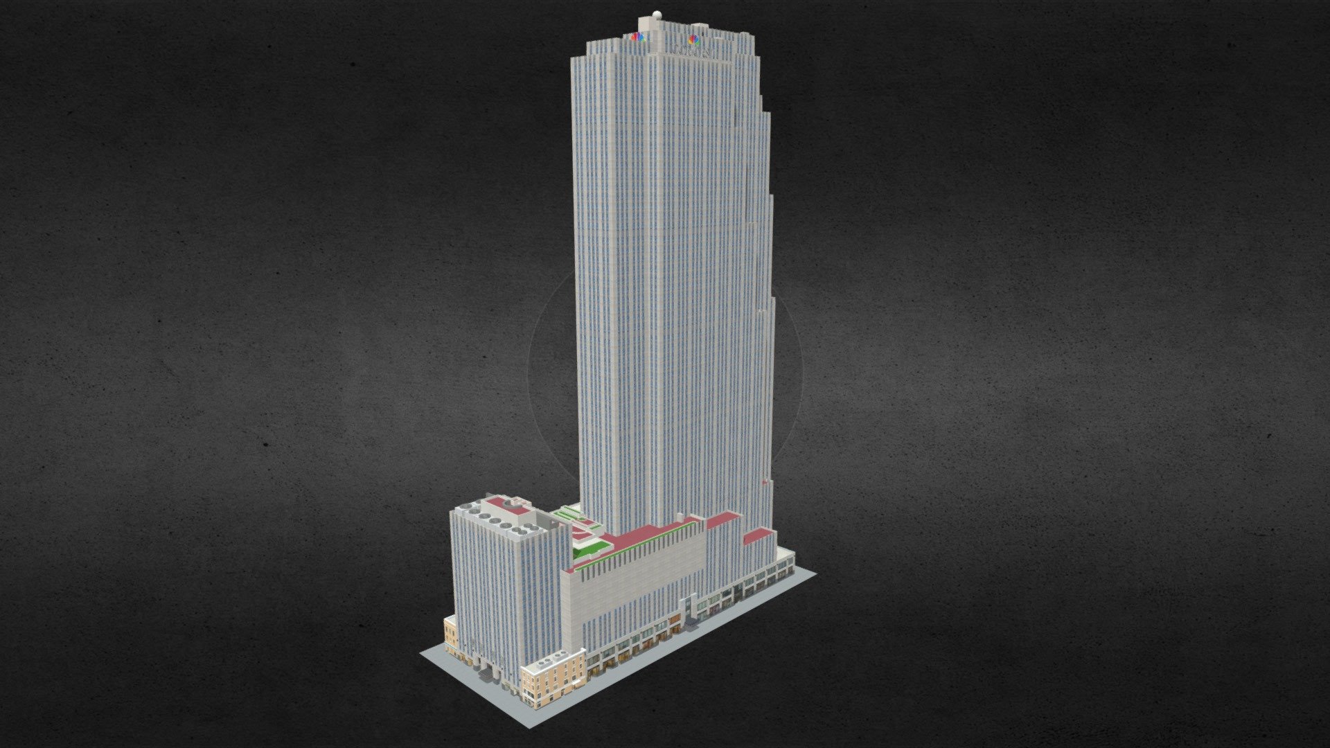 Rockfeller Center Comcast Building - 3D model by nuralam018 [644e057 ...