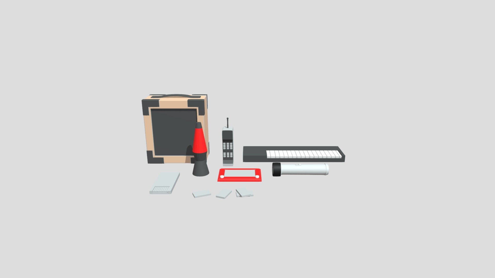 Retro Assets - 3D model by teeege [644f8cc] - Sketchfab