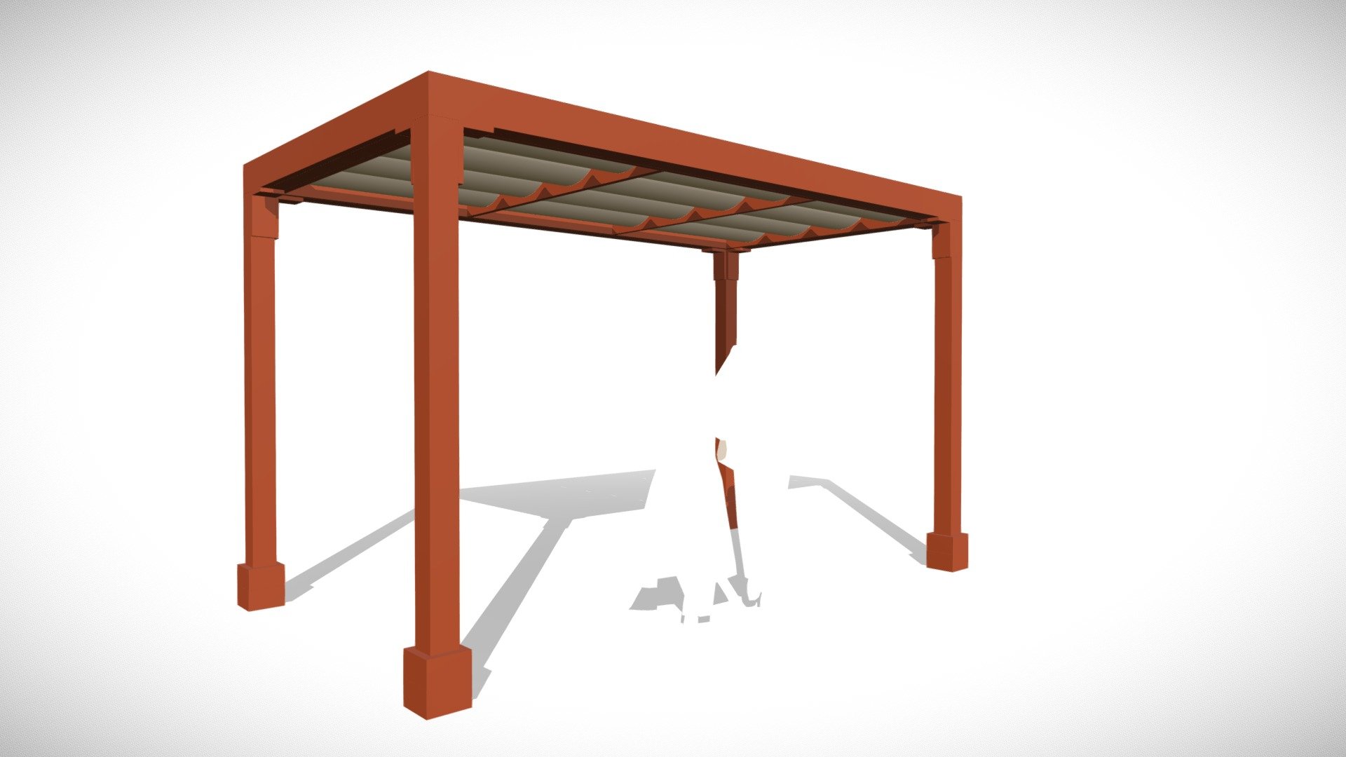Retractable Canopy Pergola 14'L x 8'W - 3D model by Jelomat [6450ce3 ...
