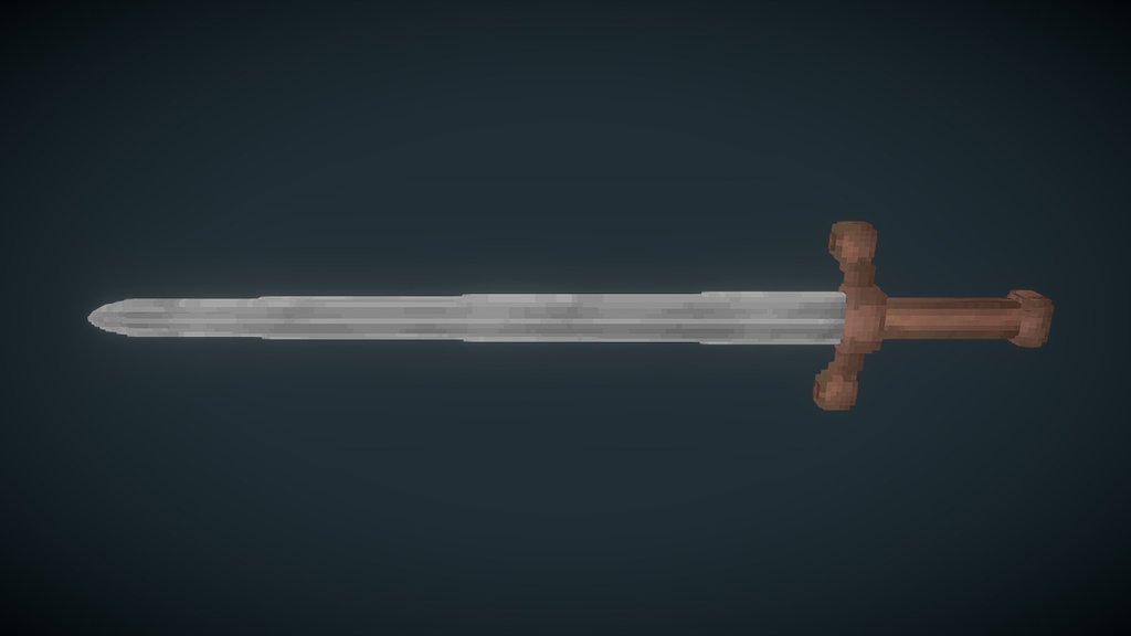Simple Sword - variation 1 - 3D model by Blasphemy.xe [6451b5d] - Sketchfab