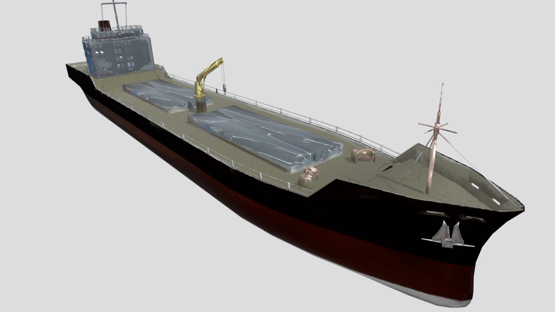 Cargo Ship - Buy Royalty Free 3D model by 3dlowpoly [64536e7 ...