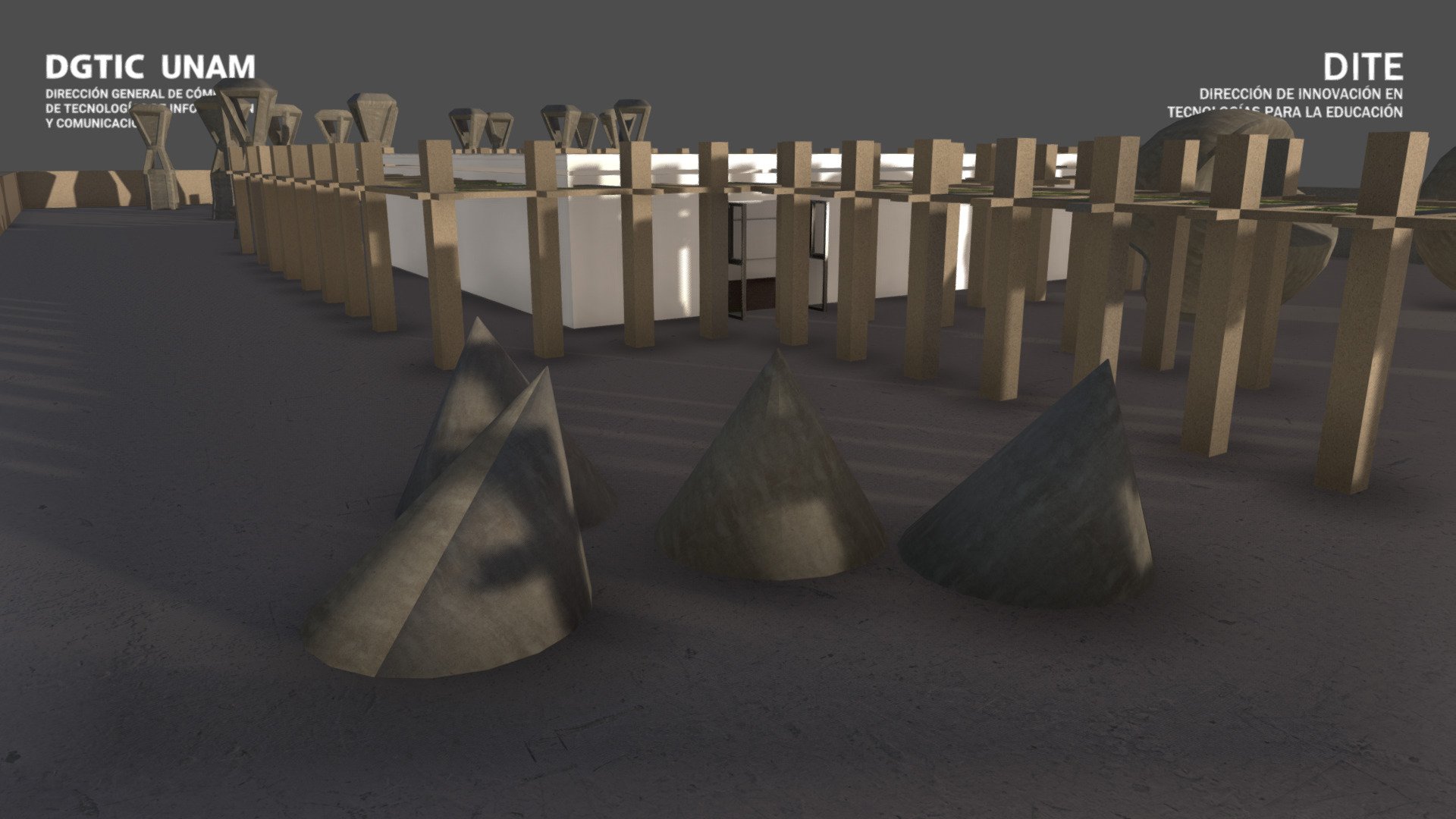 Galeria 1 exteriores - 3D model by UNAM | DGTIC | DITE | DRDE (@DRDE ...