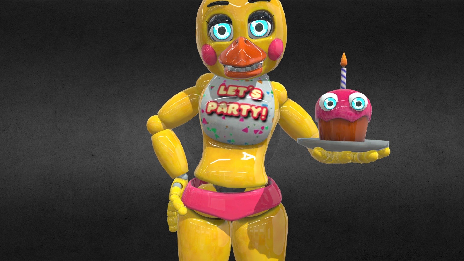 toy_chica__fnaf_ar_special_delivery - 3D model by taveeeeee (@Octo ...