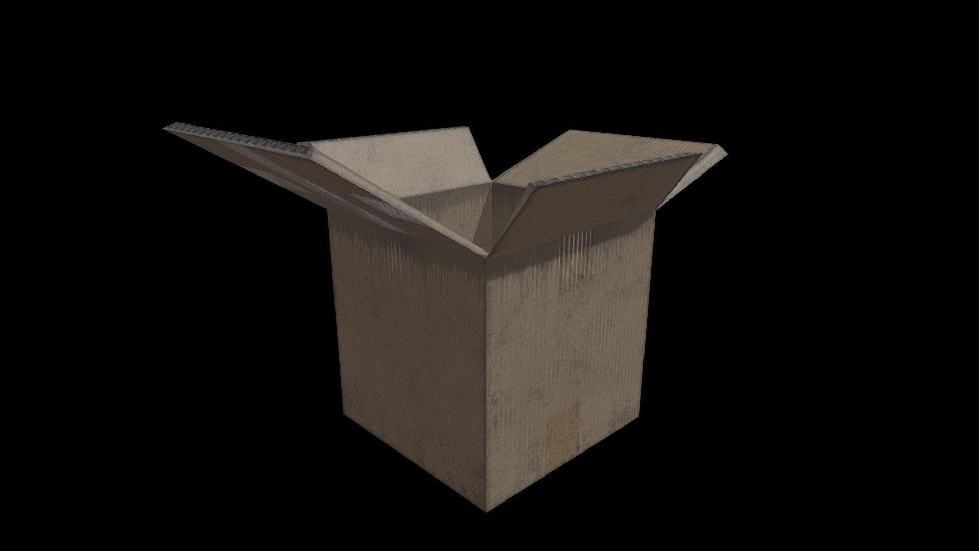 Cardboard Box - 3D model by stevendaniel [645630c] - Sketchfab
