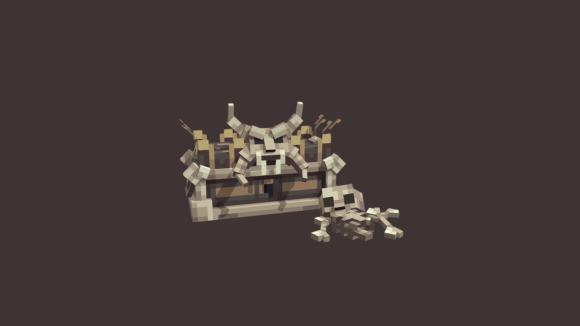 Hell chest - 3D model by Queue (@blockbenchqueue) [6456e96] - Sketchfab
